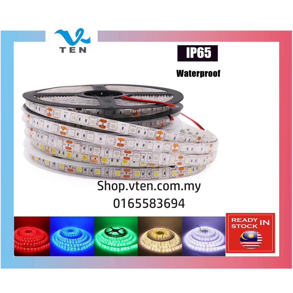 Waterproof DC12V LED Strip Light Decoration Light 5M With Double Side ...