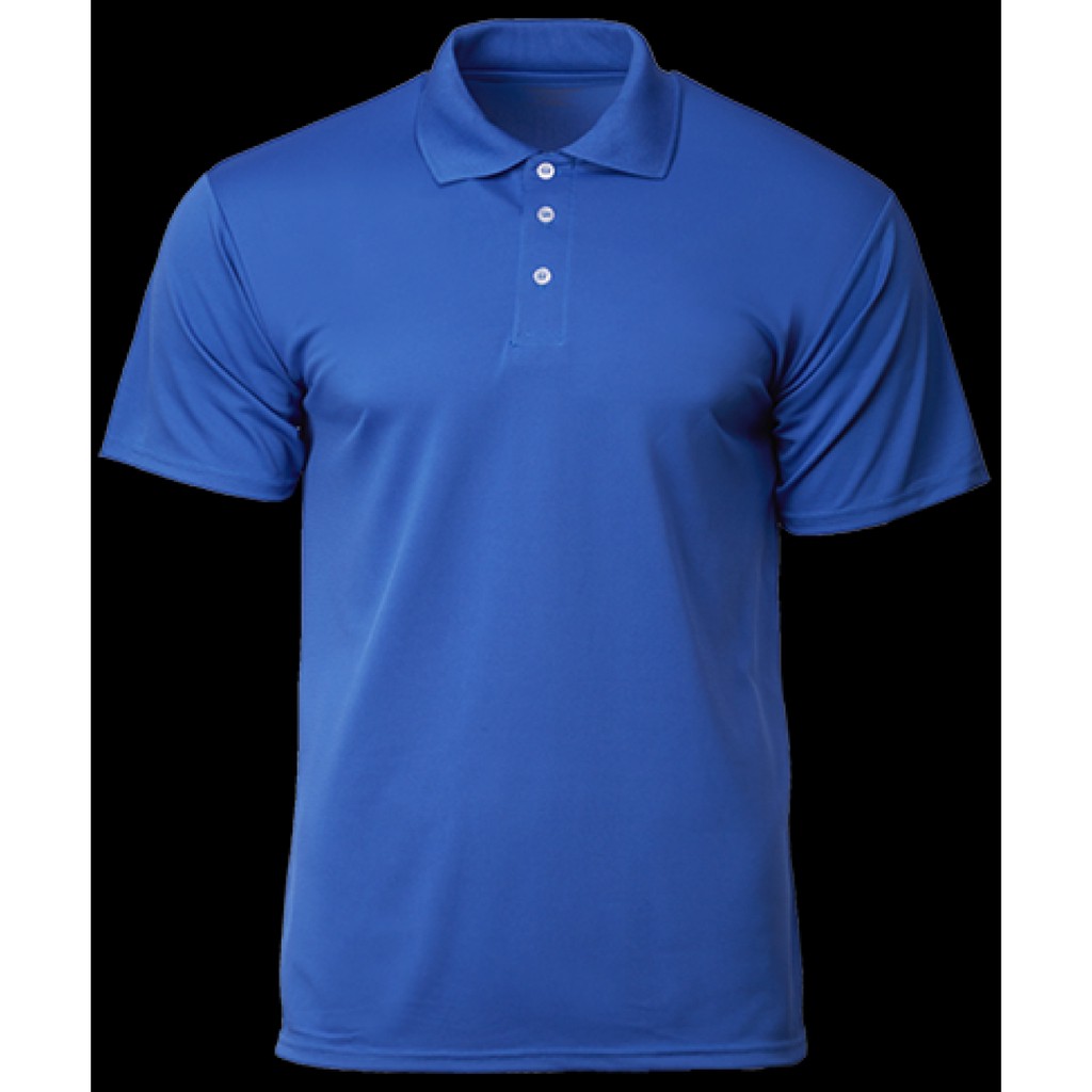 CROSSRUNNER Unisex Performance Plain Jersey Polo - Tiffany Blue ...