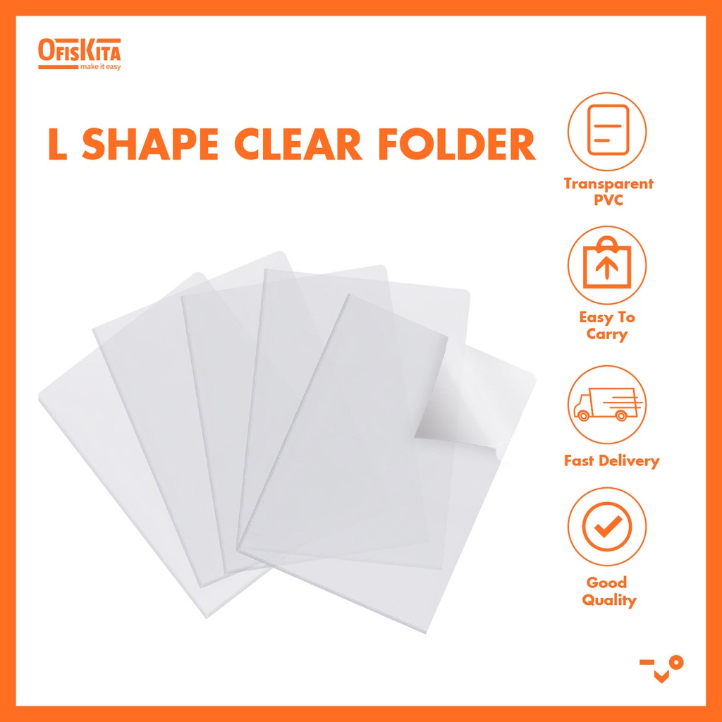 L / C / U SHAPE CLEAR FOLDER SIZE A4 | Shopee Malaysia