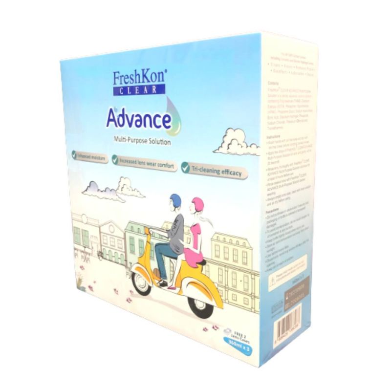 FRESHKON CLEAR ADVANCE Multi Purpose Solution 360ml x 3 (FAST DELIVERY ...