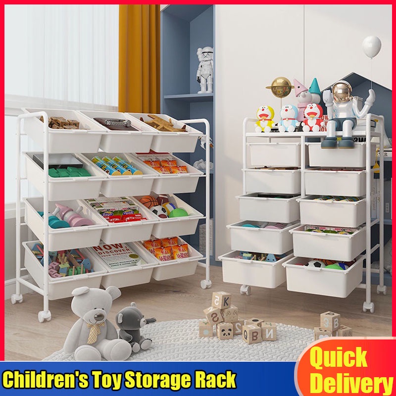 【Free shipping】Children's Toy Storage Rack Multi-Layer Cabinet Small ...