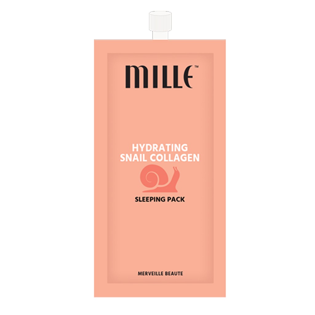 Mille Portable Mars Hydrating Snail Collagen Sleeping Pack 7g. (1packet ...