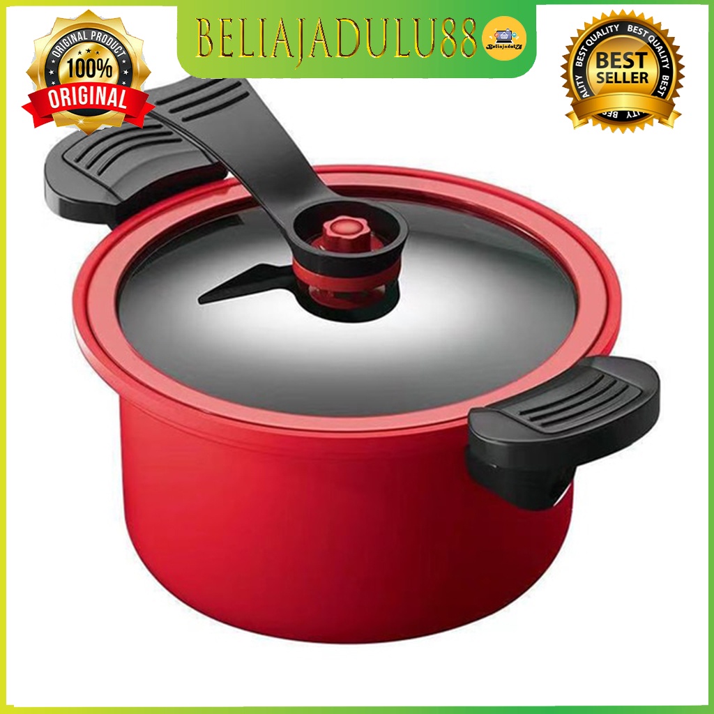 Beliajadulu88 Pressure Cooker 22cm size 3.5l Teflon Totipotent Micro ...