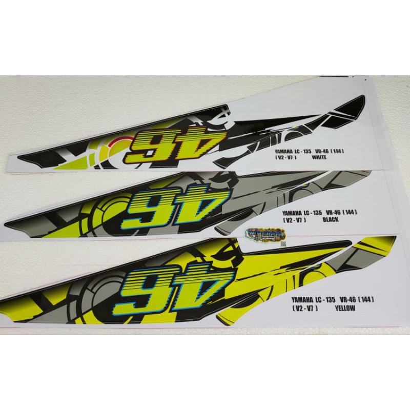 Stripe Sticker Cover Set No. 144 VR46 For LC135 V2-V7 | Shopee Malaysia