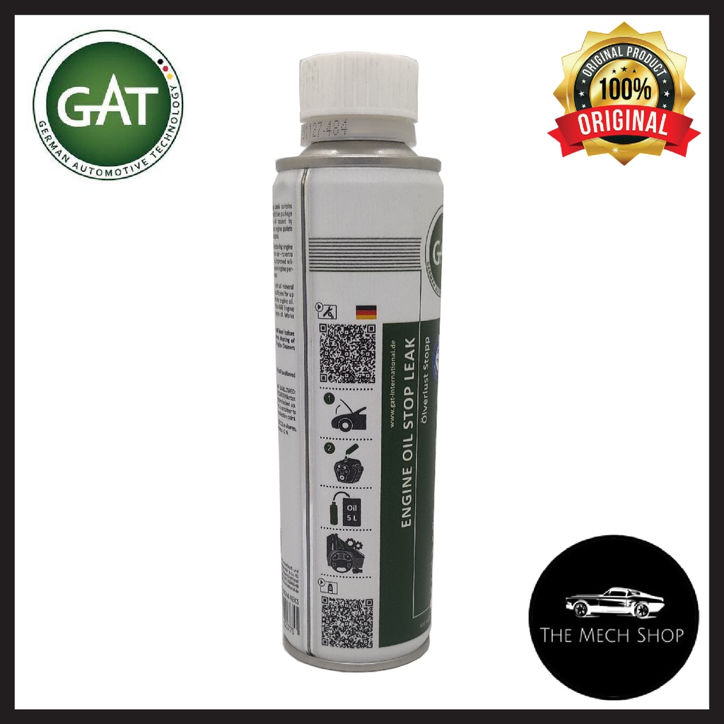 (100% Original) GAT Engine Oil Stop Leak 300ML (Made in Germany ...
