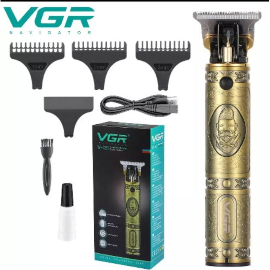 ORIGINAL VGR V-085 Steel Cordless Clipper Professional Hair Trimmer Rechargeable Hair Clipper ...
