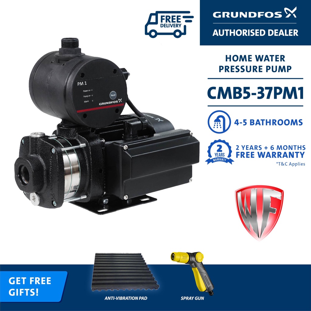 Grundfos CMB5-37 PM Home Water Pressure Booster Pump | Shopee Malaysia
