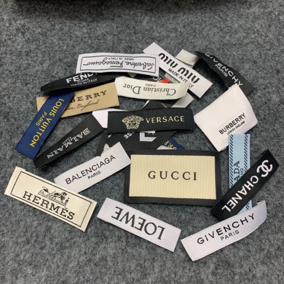 Collar label custom-made clothing trademark cloth label custom-made ...