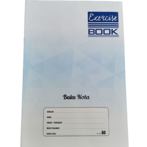 A4 SIZE NOTEBOOK/ WRITING BOOK FOR SCHOOL 80 PAGES 60GSM / BUKU NOTA ...