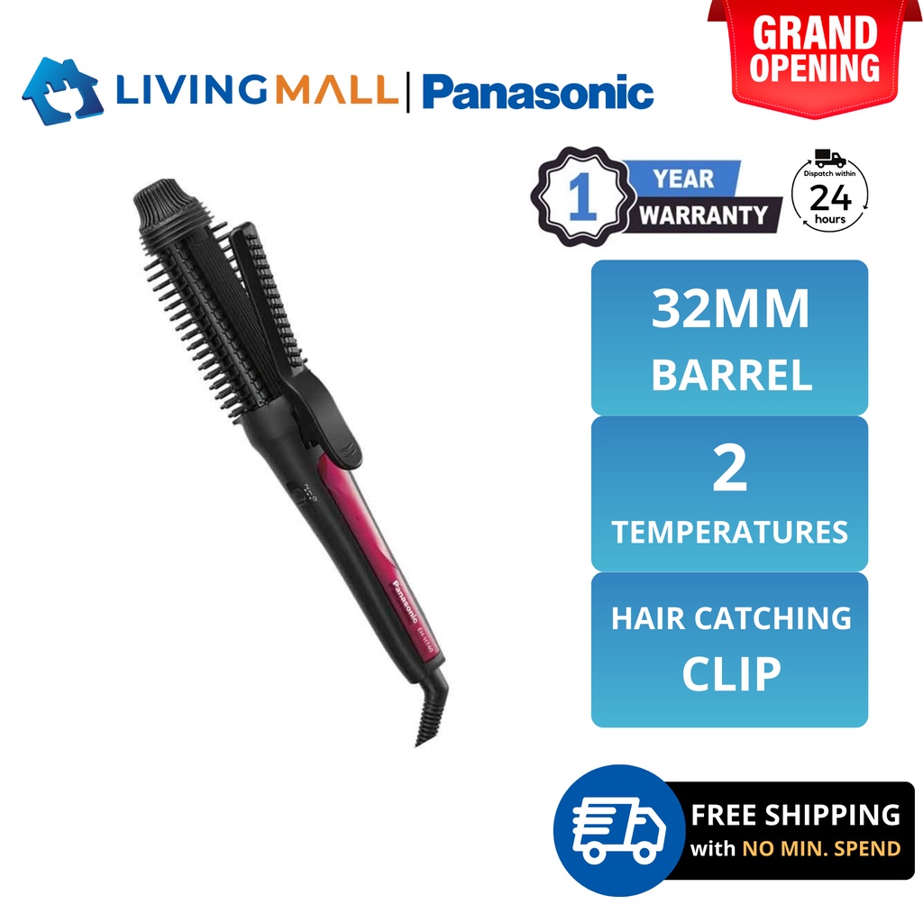 [𝐅𝐑𝐄𝐄 𝐃𝐄𝐋𝐈𝐕𝐄𝐑𝐘] PANASONIC EH-HT40 Hair Curler 180C Volume Alunite ...
