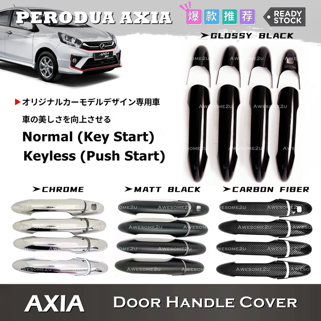 Awesome2u Perodua Axia Old 2014-2022 Axia Rahmah Car Door Handle Cover ...