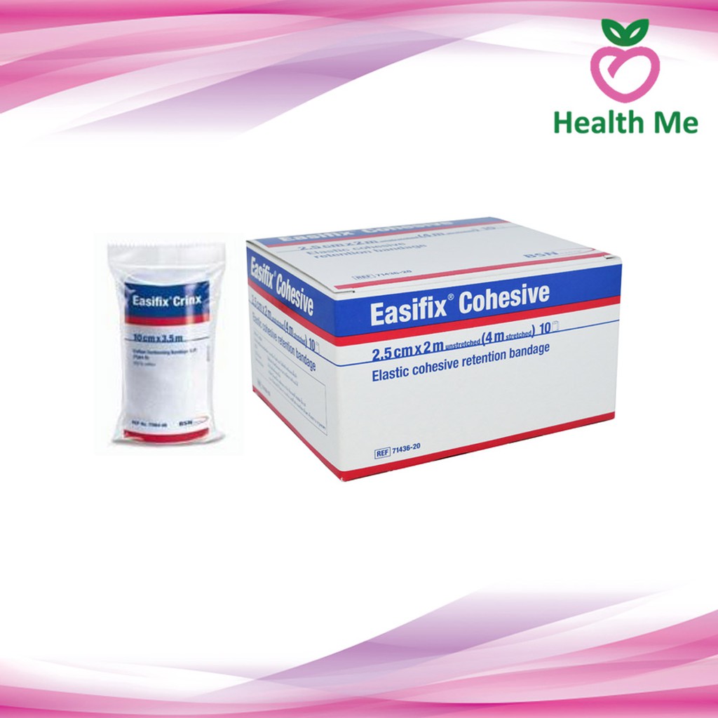 (1 Roll) Easifix 2.5CMx2M Elixir 2.5cm.x2m. (Self-Adhesive Bandage ...