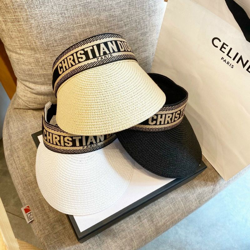 Beach hat, straw hat, half-head straw hat, DR | Shopee Malaysia