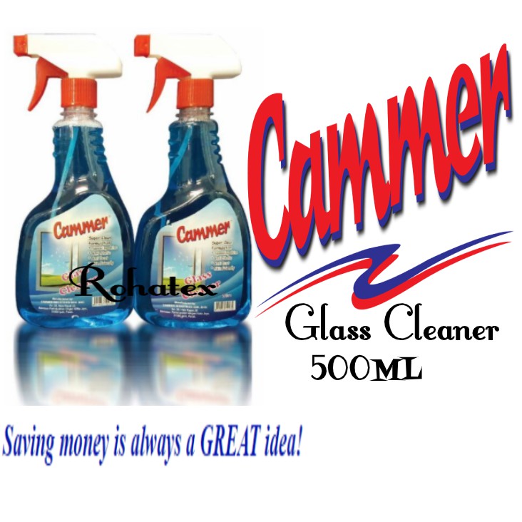 CAMMER GLASS CLEANER,WINDOW/DOOR DIRTS & OILY SURFACE-BACTERIA REMOVER ...