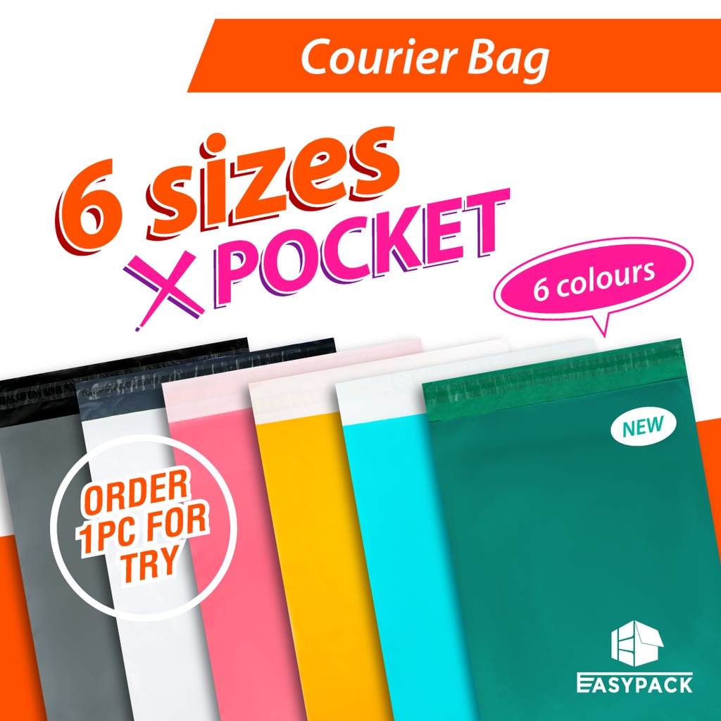 EASYPACK 1PCS Courier Bag 【NO Pocket】 Packaging Bag Parcel Bag Plastik ...