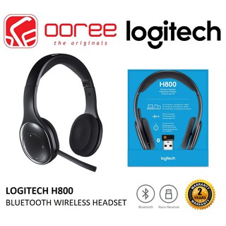LOGITECH H800 WIRELESS BLUETOOTH HEADSET WITH USB-A NANO RECEIVER , NOISE CANCELING MIC AND ON ...
