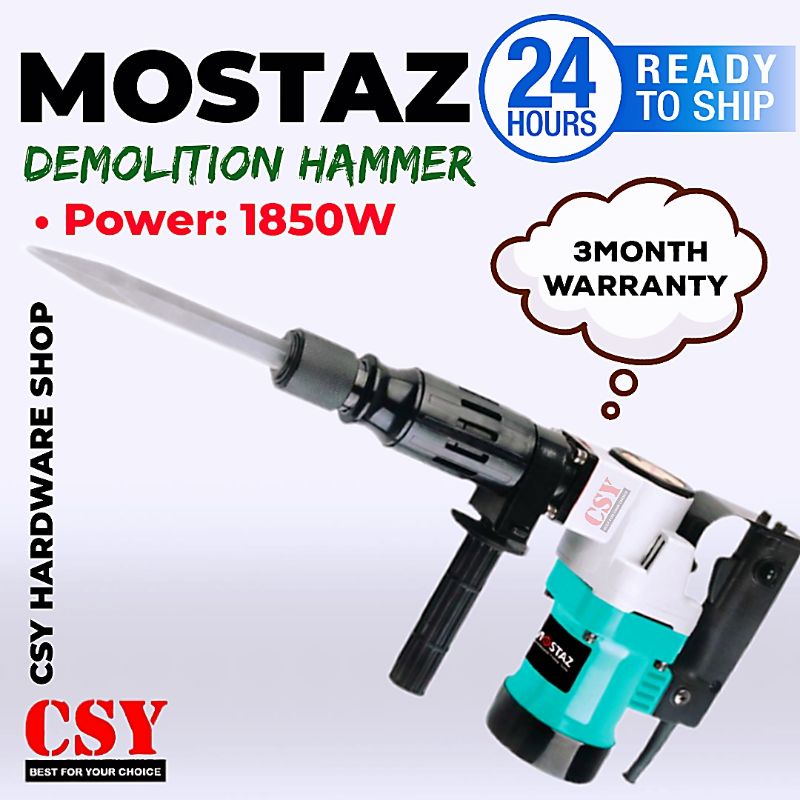 MOSTAZ 0810 1850W DEMOLITION HAMMER/Mesin Pecah dinding | Shopee Malaysia