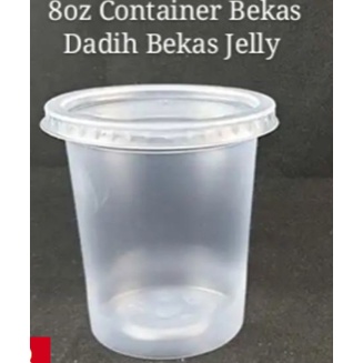 DADIH BEKAS **100%** NEW STORK 8oz Disposable PP Food/Sauce Container 230ml (100 Set+ ...