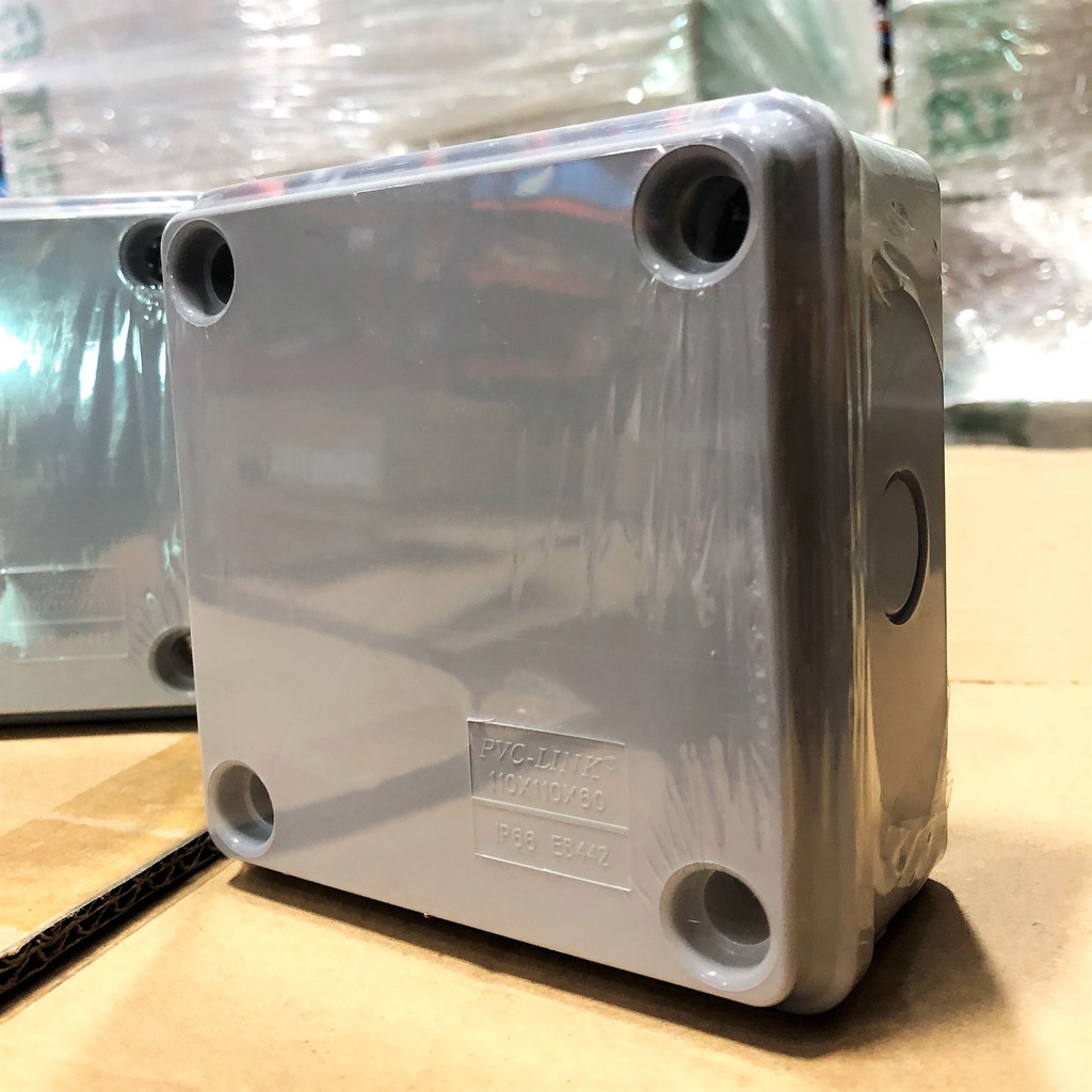 PVCLINK PEB 442 WATERPROOF ENCLOSURE BOX 110MM X 110MM X 60MM | Shopee ...