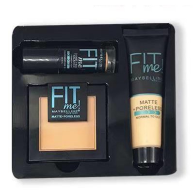 MYBELLINE FIT ME MATTE PORELESS SET IN BLACK BOX 3IN1 | Shopee Malaysia