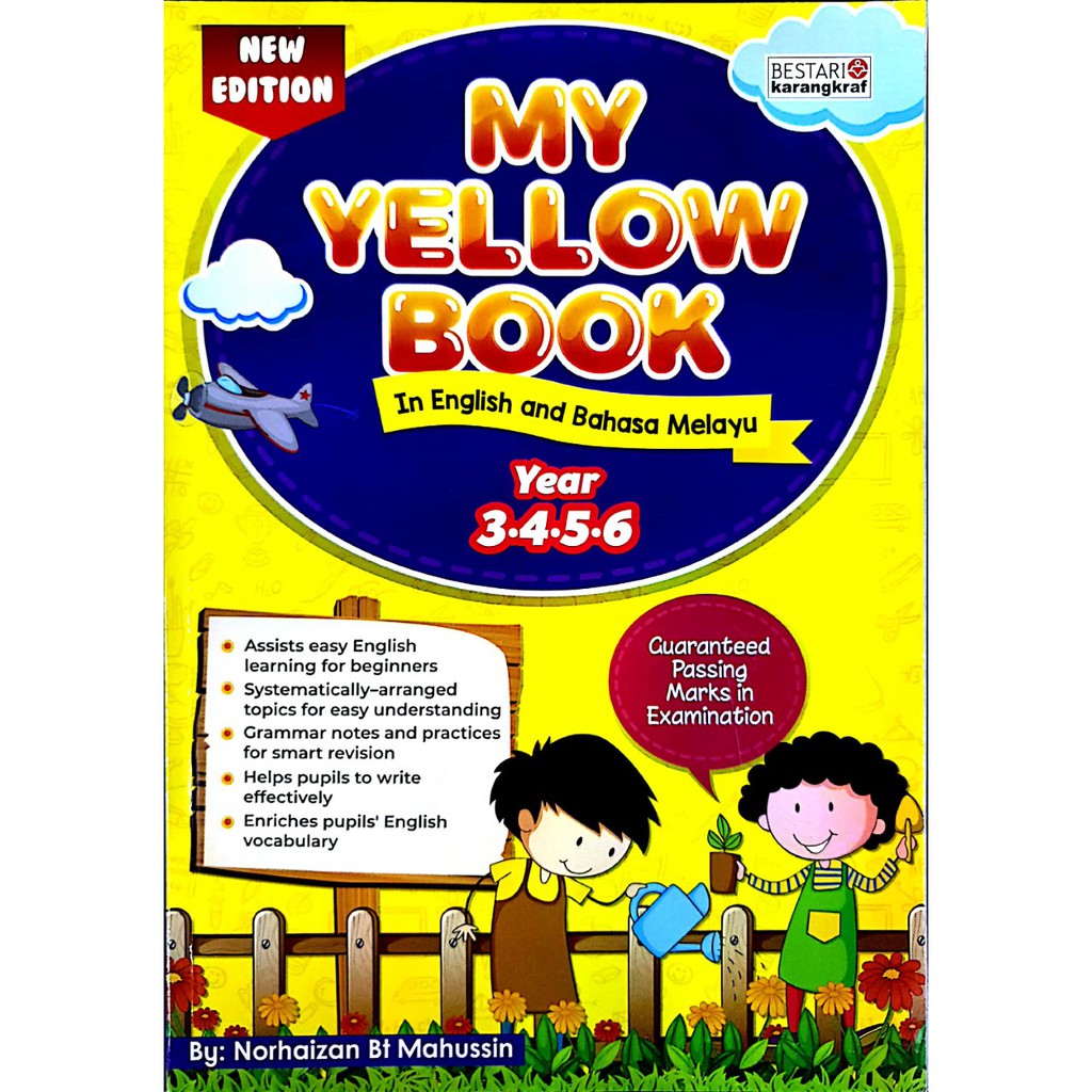 MY YELLOW BOOK (IN ENGLISH AND BAHASA MELAYU) YEAR 3,4,5,6 | Shopee ...