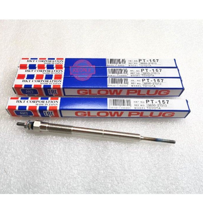 HKT JAPAN Glow Plug 1SET 4PCS For TOYOTA HILUX KUN25/KUN26 (PT-157 ...