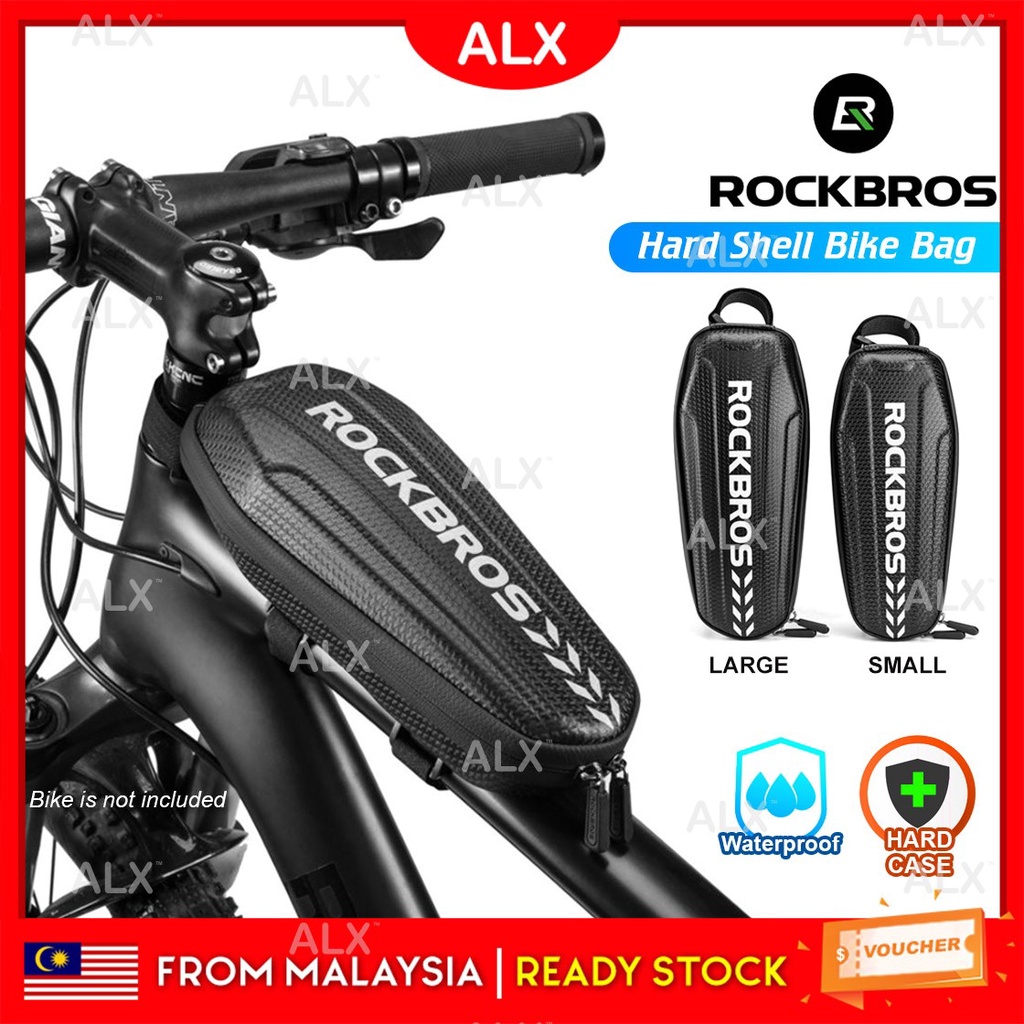 ALX ROCKBROS Hard Shell Bike Bag Waterproof MTB Road Saddle Bag Bicycle ...