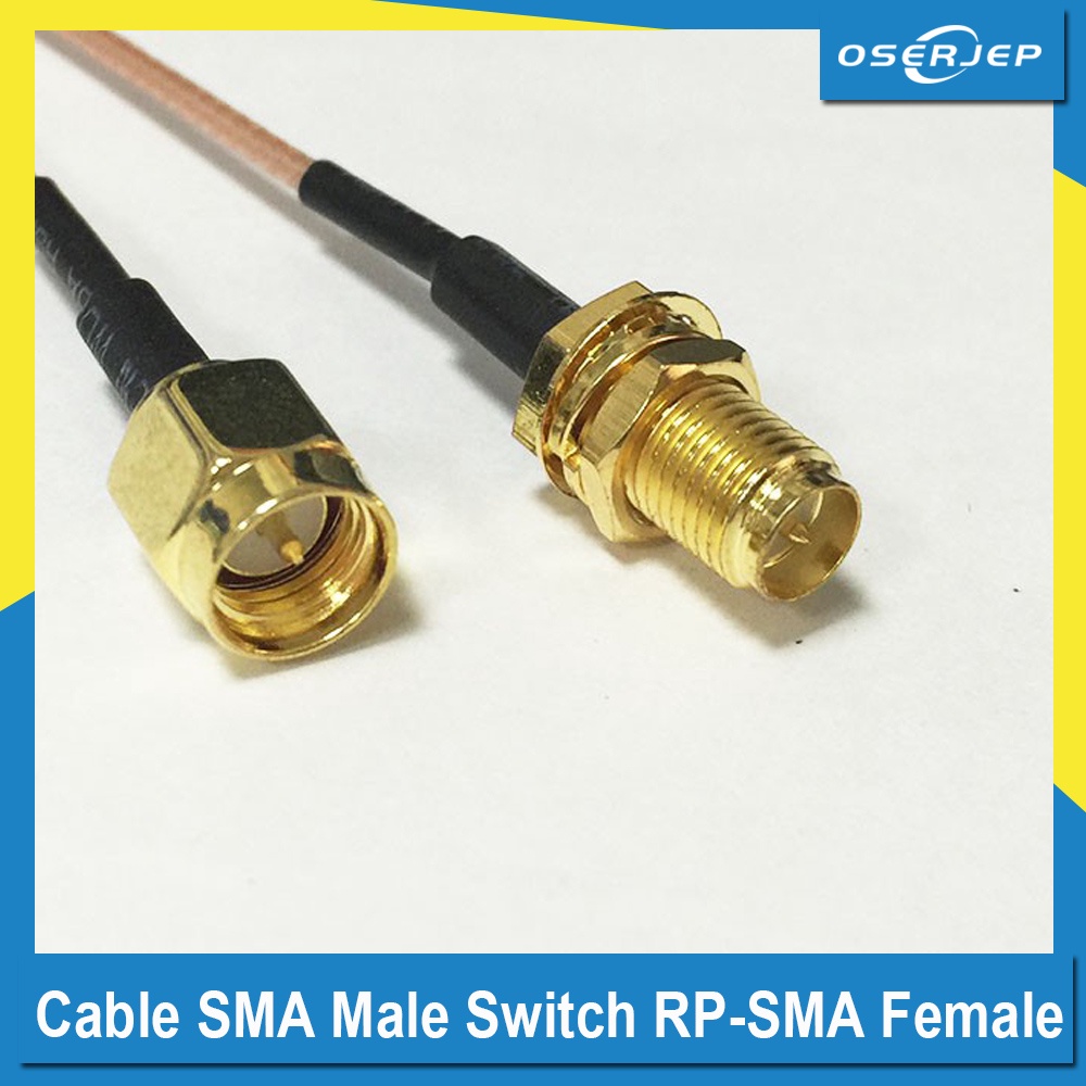 1PC Modem extension cable SMA male Switch RP-SMA Female Jack nut ...