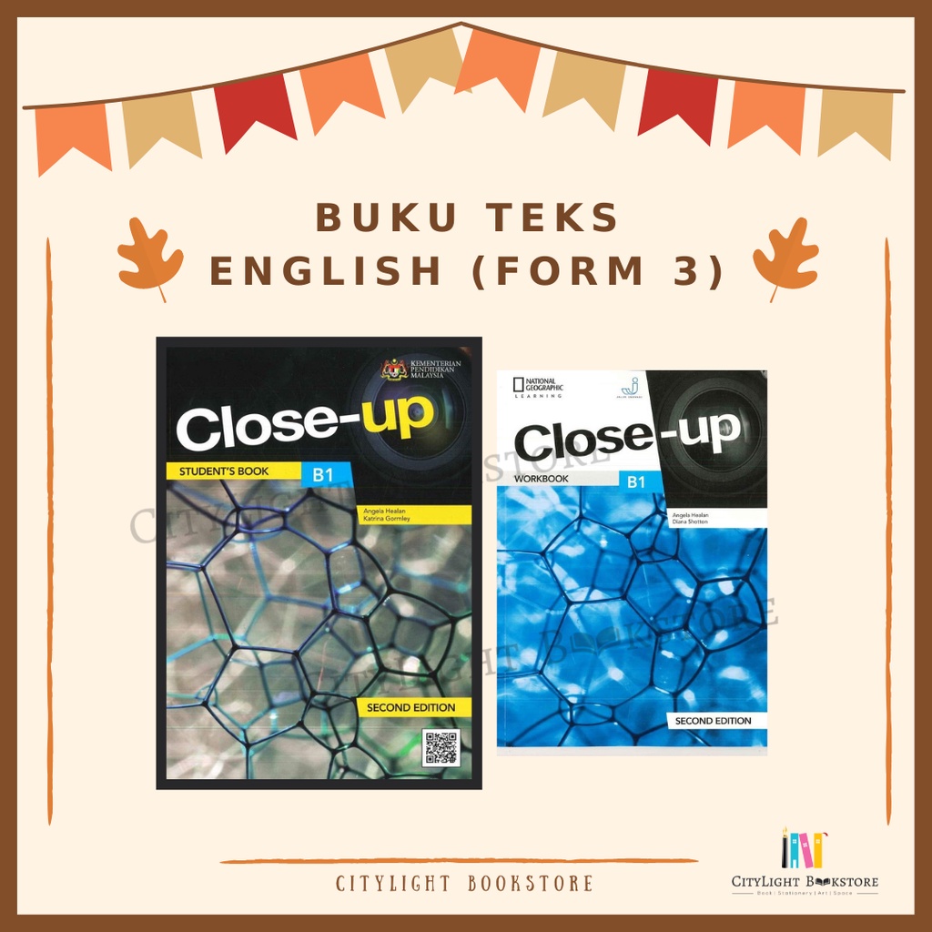 [CITYLIGHT] Textbook: Buku Teks English Form 3 Close-Up | Shopee Malaysia