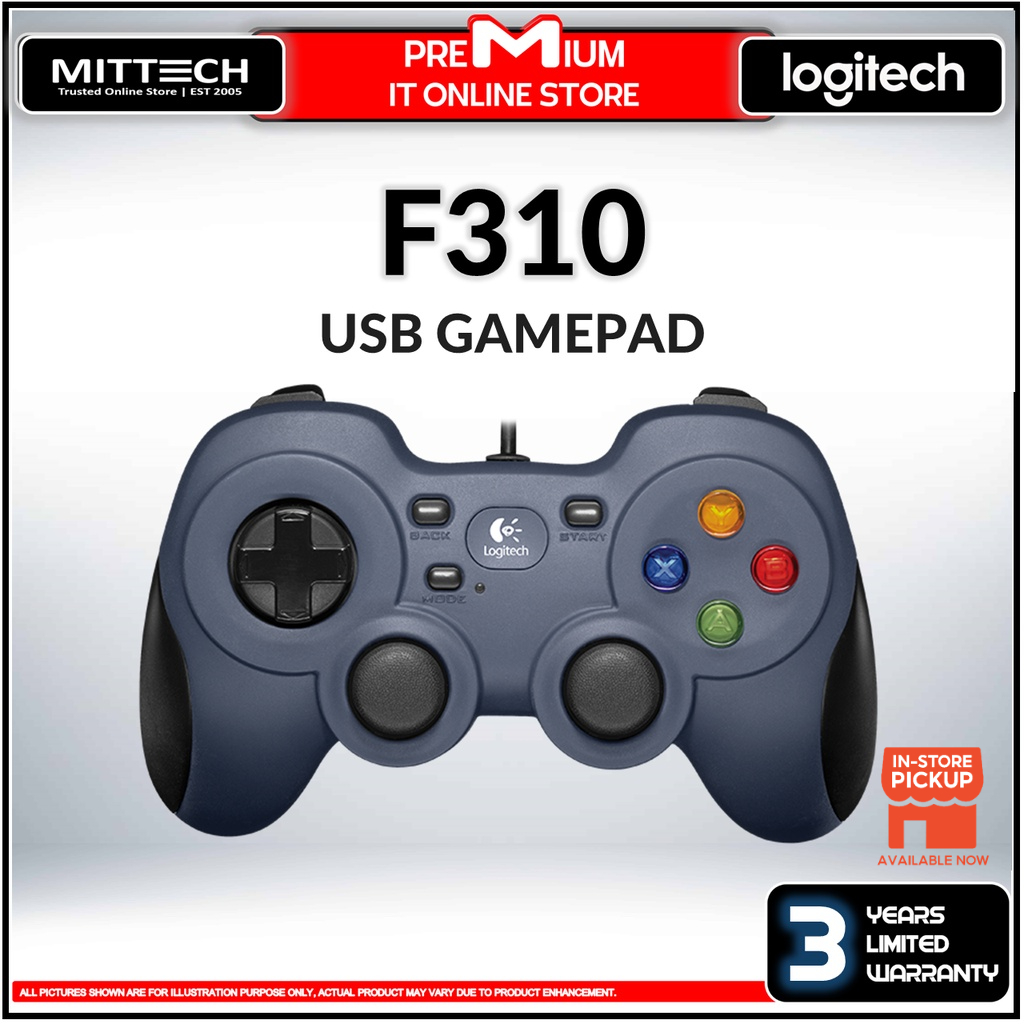 Logitech F310 Usb Gamepad Four Switch D Pad For Precise Control And