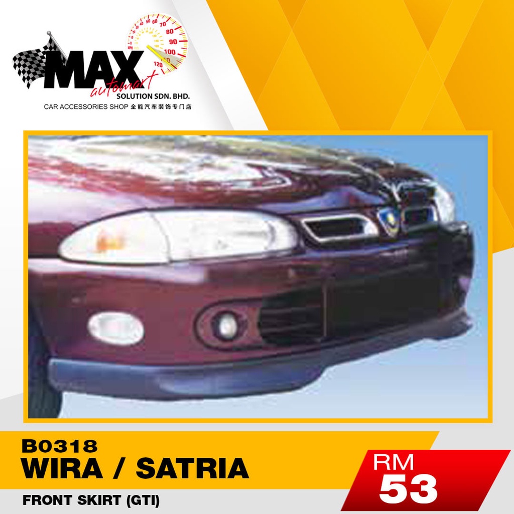 B0318 PROTON WIRA /SATRIA FRONT SKIRT GTI BODYKIT | Shopee Malaysia