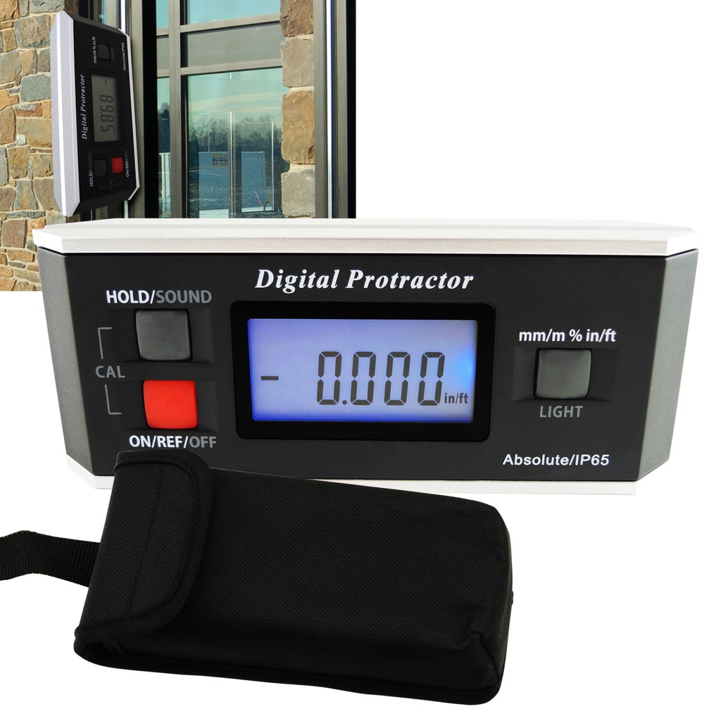 Digital Protractor Angle Finder Level Inclinometer Magnetic V-Groove 0 ...