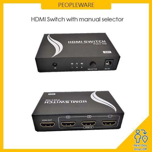 Display HDMI Switch with built-in manual selector 3 ports / 5 ports ...