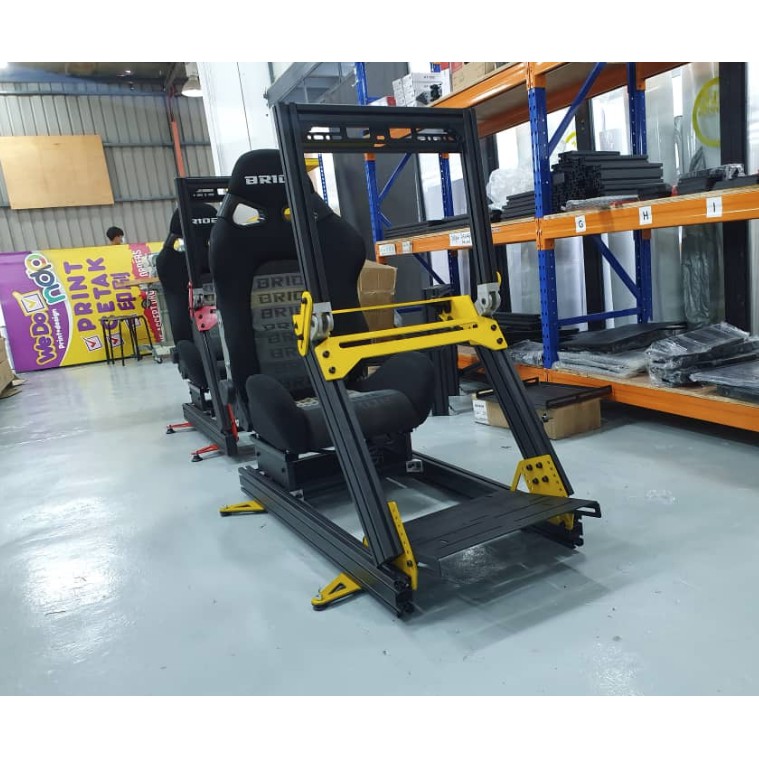 SIMMATCH RACING SIMULATOR STAND GT1 ALUMINIUM 4040/80 PROFILE SIM ...