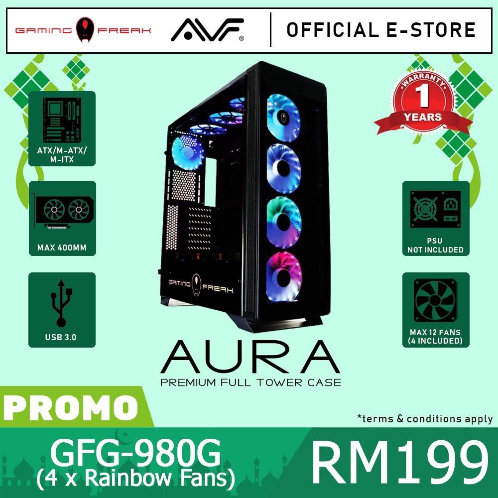 Gaming Freak Aura 980G 🔥🔥🔥PREMIUM MIDDLE TOWER CASE | Shopee Malaysia