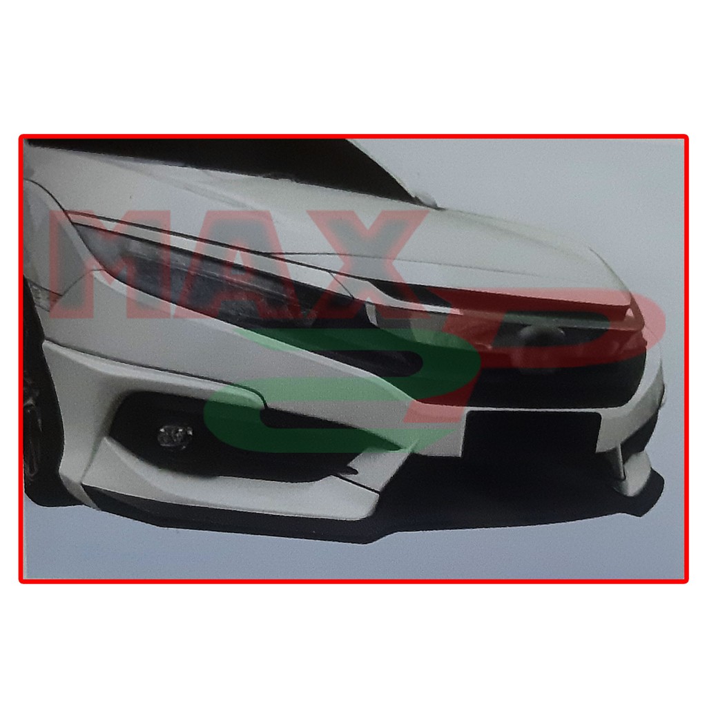 Honda Civic (2016) ATIVUS Style Front Skirt Skirting Bumper Lower Lip ...