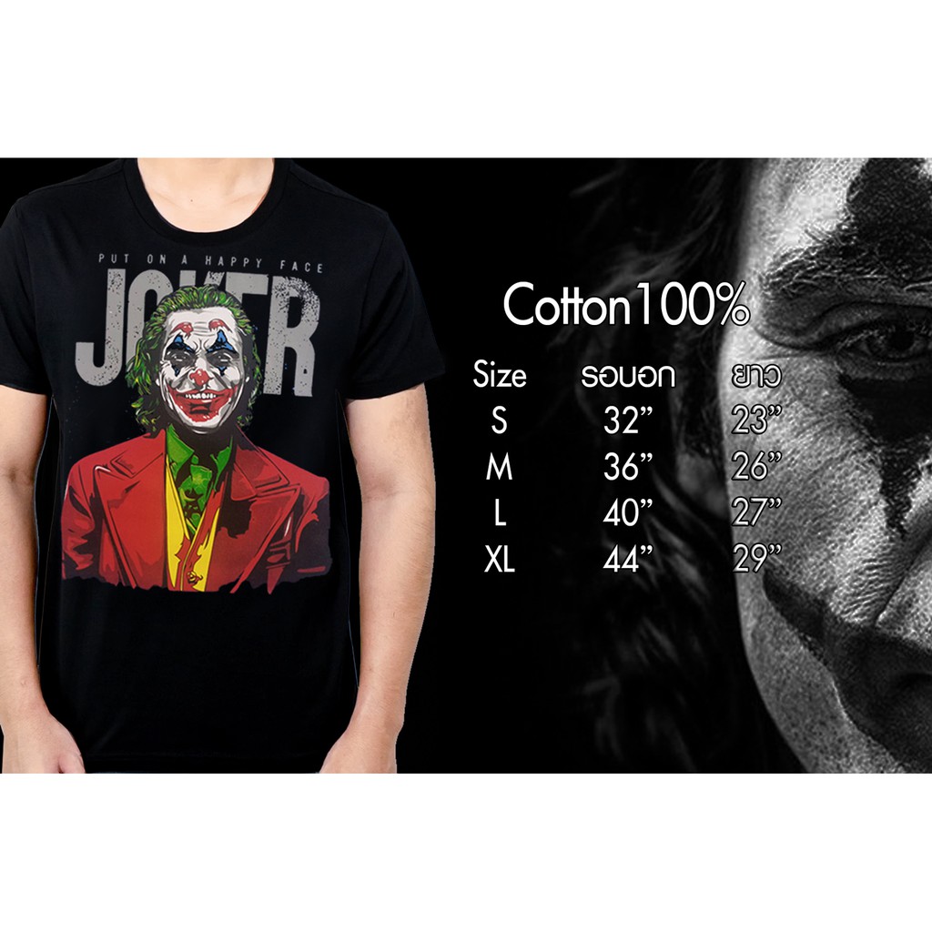 2022 hot-sale Joker Printed 100% Cotton T Shirt Joker Male tshirt Short ...