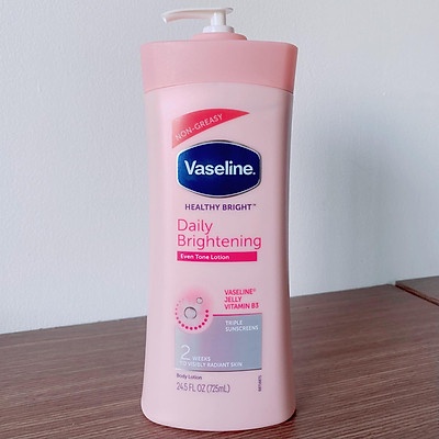 Vaseline Healthy Bright Daily Brightening Even Tone Lotion 725ml pink ...