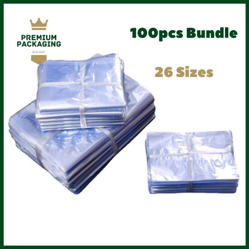 Extra Large Size***100pcs PVC Heat Shrink Film Wrap Bags | sealing ...