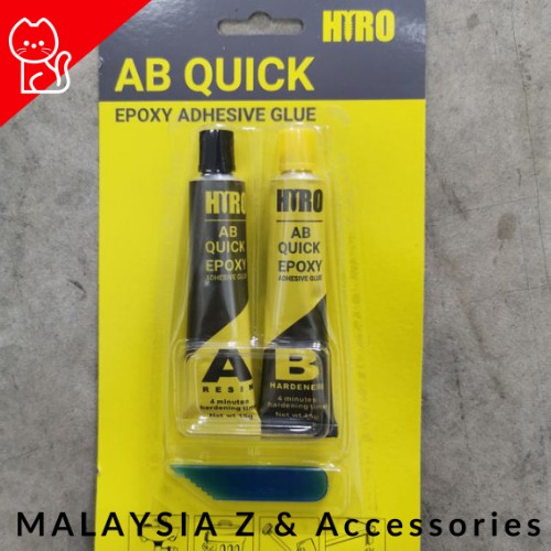 Waterproof HYRO AB Quick EPOXY adhesive glue with stirer | Shopee Malaysia