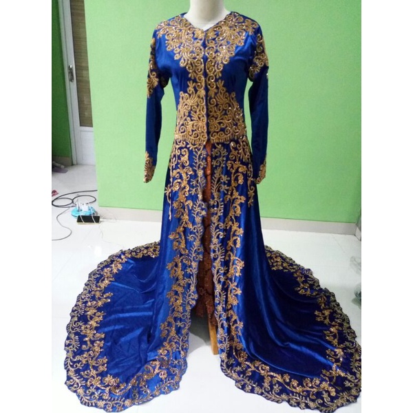 Full Sequin Bludru Kebaya Combination of Klabang | Shopee Malaysia
