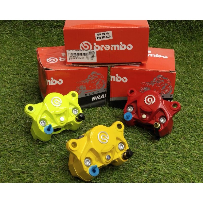 BREMBO P34 CALIPER 2 POT (RED🔥NEON YELLOW🔥NEON GREEN) | Shopee Malaysia