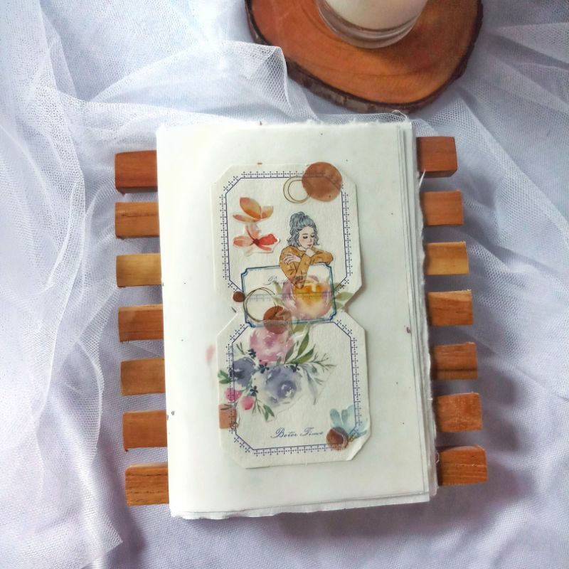 Handmade Texture Paper Journal Book contains 20 sheets | Shopee Malaysia