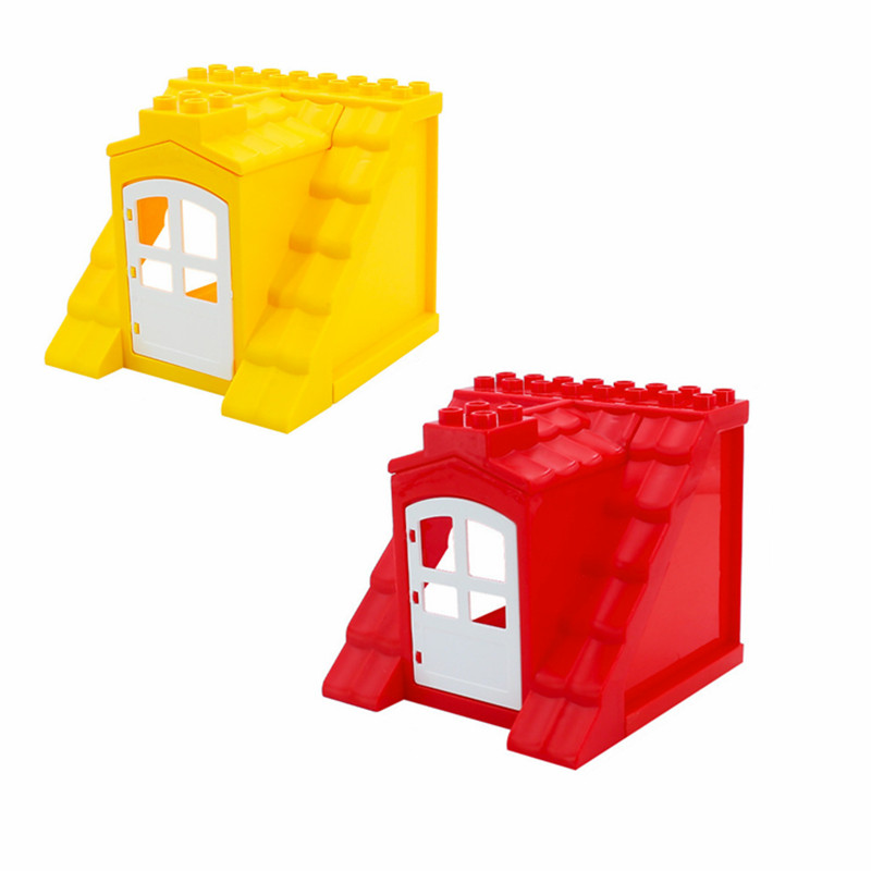 Diy Roof Building Blocks Bricks Kids Toys Compatible with Lego Duplo ...