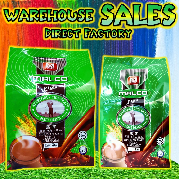 Chocolate Malt Drinks | Minuman Coklat Malt | HALAL Certified | MALCO | WAREHOUSE SALES | Shopee ...