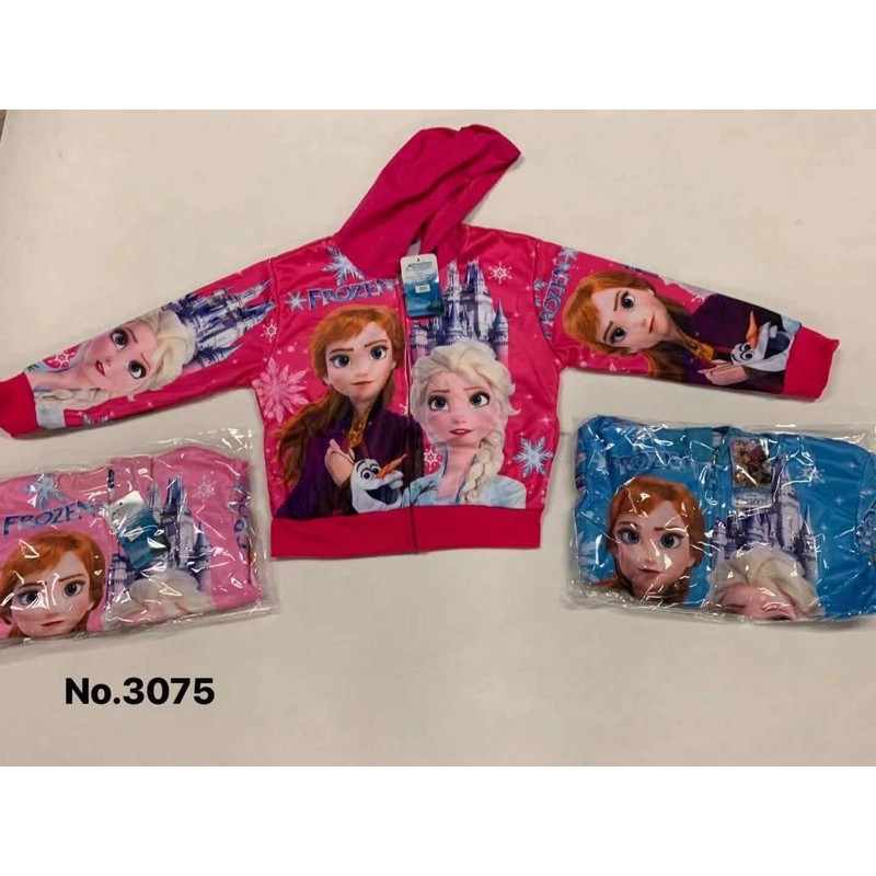Princess Frozen Jackets Girl Outerwear Puteri Anna & Elsa Sweater ...
