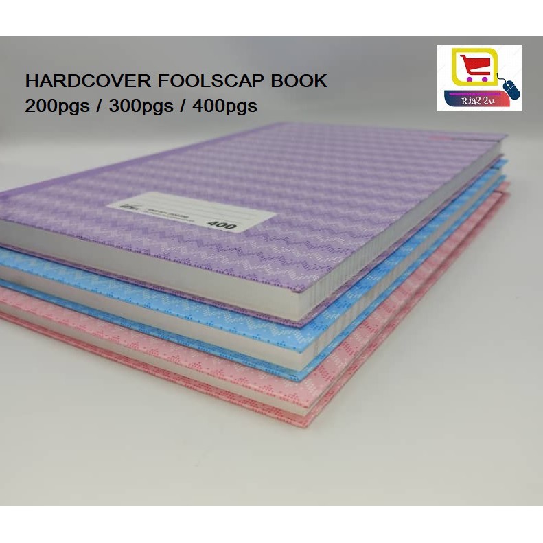 HARDCOVER FOOLSCAP BOOK F4 (200PAGES/300PAGES/400PAGES) | Shopee Malaysia