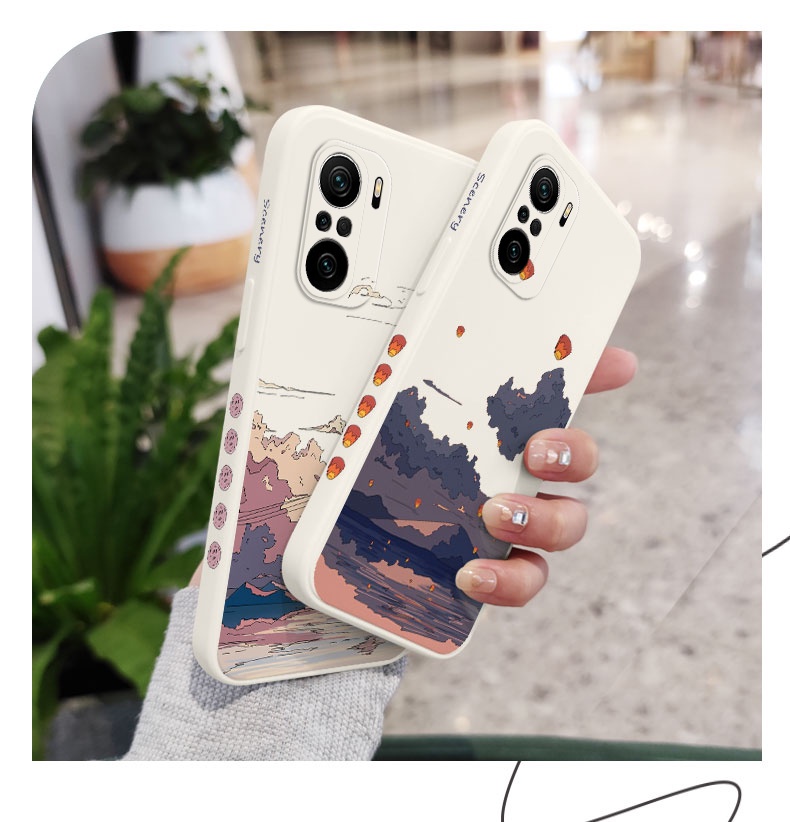 Creative Anime Scenery Phone Case For Xiaomi Poco F3 F2 X3 M3 Pro 5G GT ...
