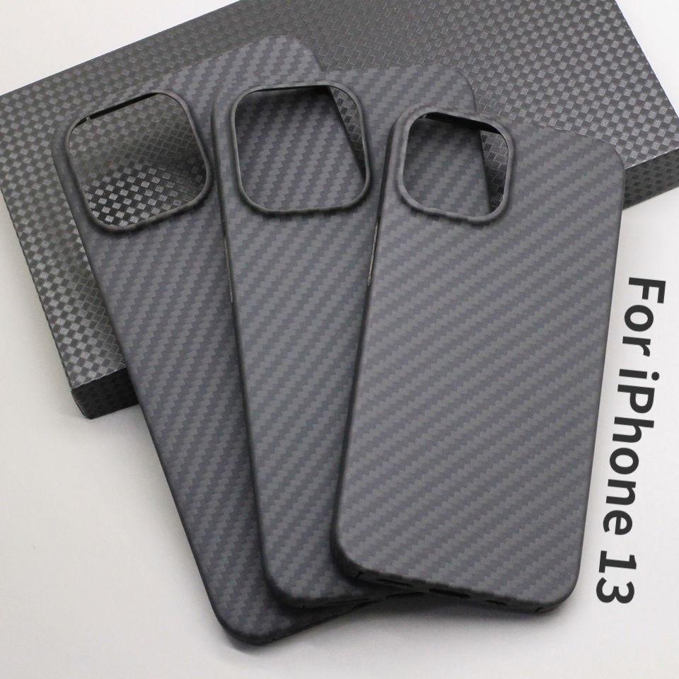KEVLAR Pure Carbon Fiber Protective Case for iPhone 14 13 Pro Max Ultra ...