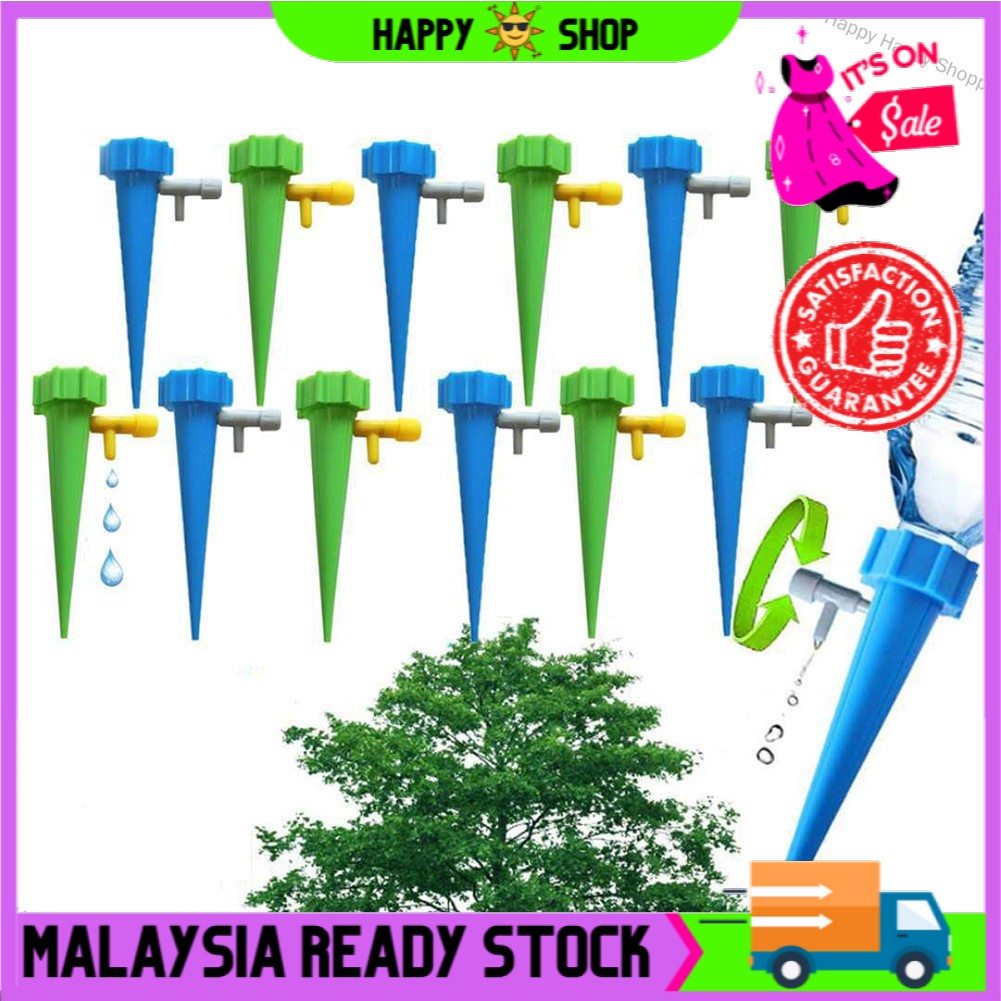 12PCS Alat Sistem Pengairan Siram Bunga Automatic Plant Watering Water ...